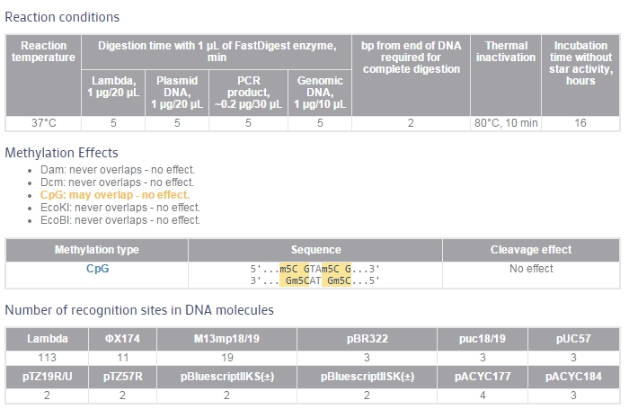 FastDigest Csp6I - Thermo Fisher Scientific